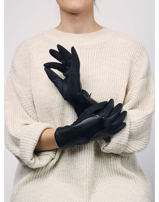 Rękawiczki damskie czarne z podgrzewaniem ekranu dotykowego online